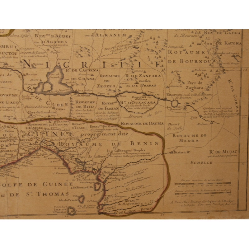Grabado "Mapa de la Barabrie" - Moinat SA - Antiquités décoration